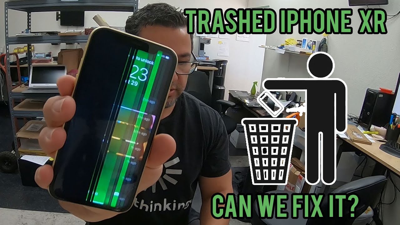 Trashed iPhone XR. Can we fix it? - YouTube