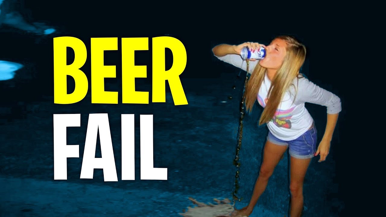 Shotgunning Beer Fails [COMPILATION] - YouTube