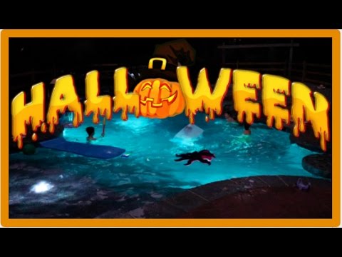 Epic Halloween Party (Part 1 of 2) Pool Party! - YouTube
