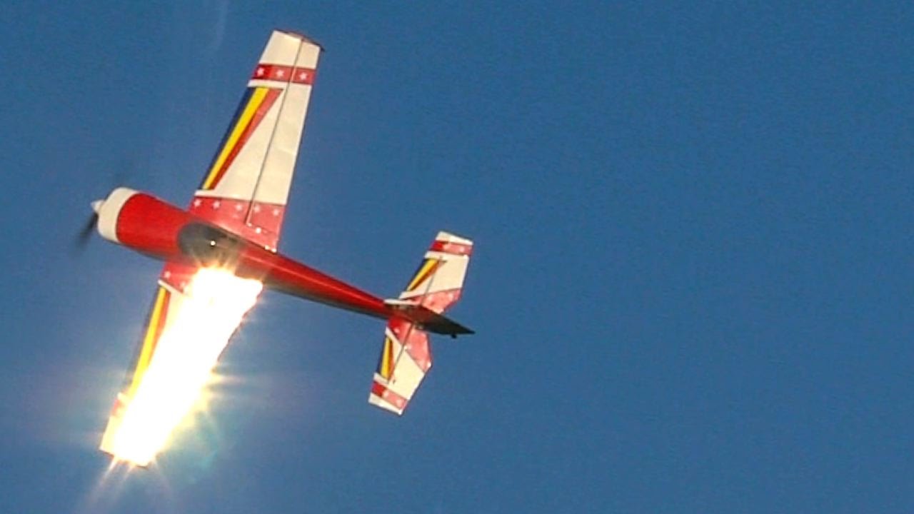 AJ-Aircraft 73” Laser 230z flown by 12 year old Benjamin Mackles - YouTube