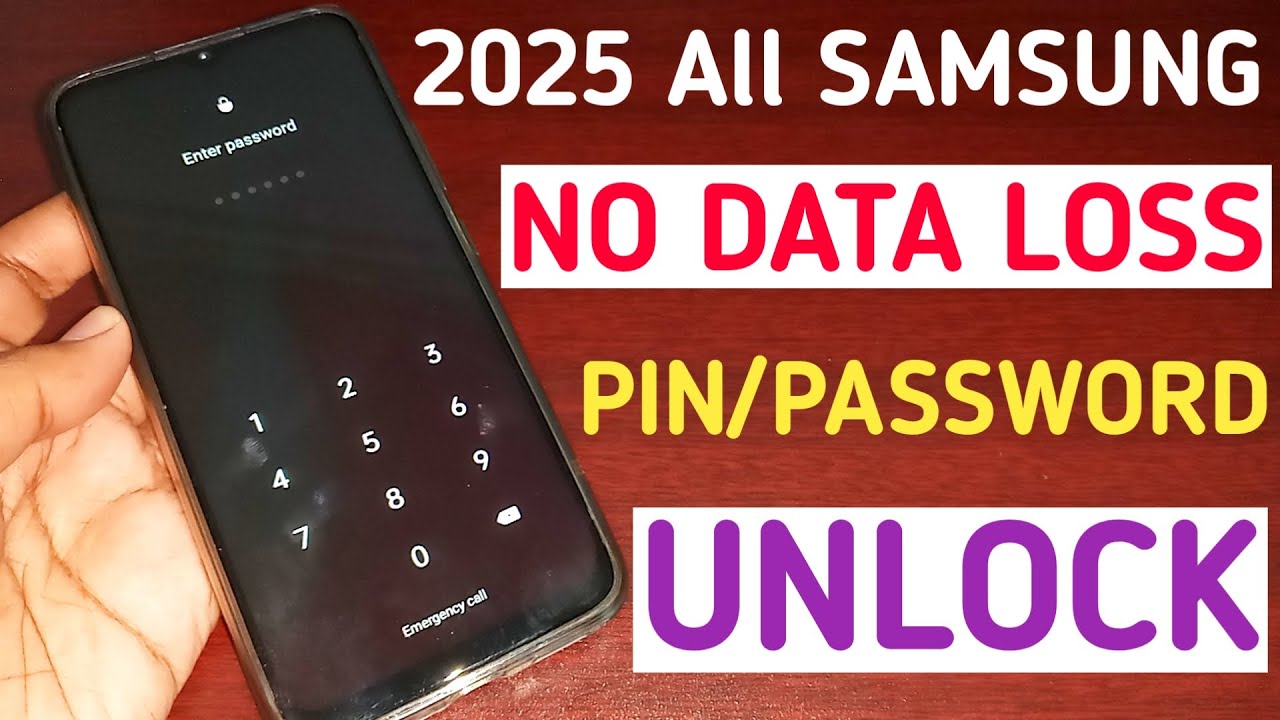 2025 All Samsung No Data Loss Pin/Password Unlock | How To Unlock Phone ...