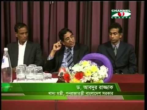 Dr Abdur Razzak, Food Minister of Bangladesh with Italy awamilig ...