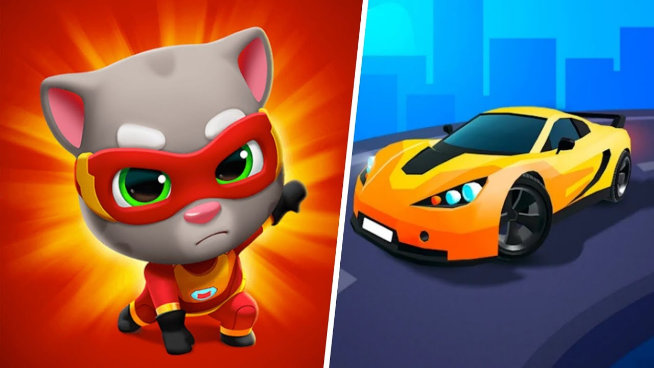 Talking Tom Hero Dash | Race Master 3D - Car Racing - all levels ...