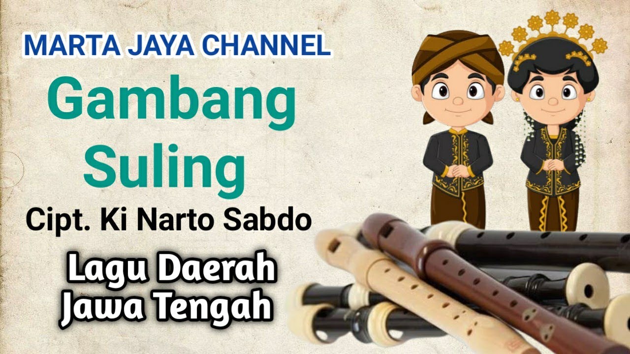 GAMBANG SULING Lagu Daerah Jawa Tengah, Lirik dan Karaoke - YouTube