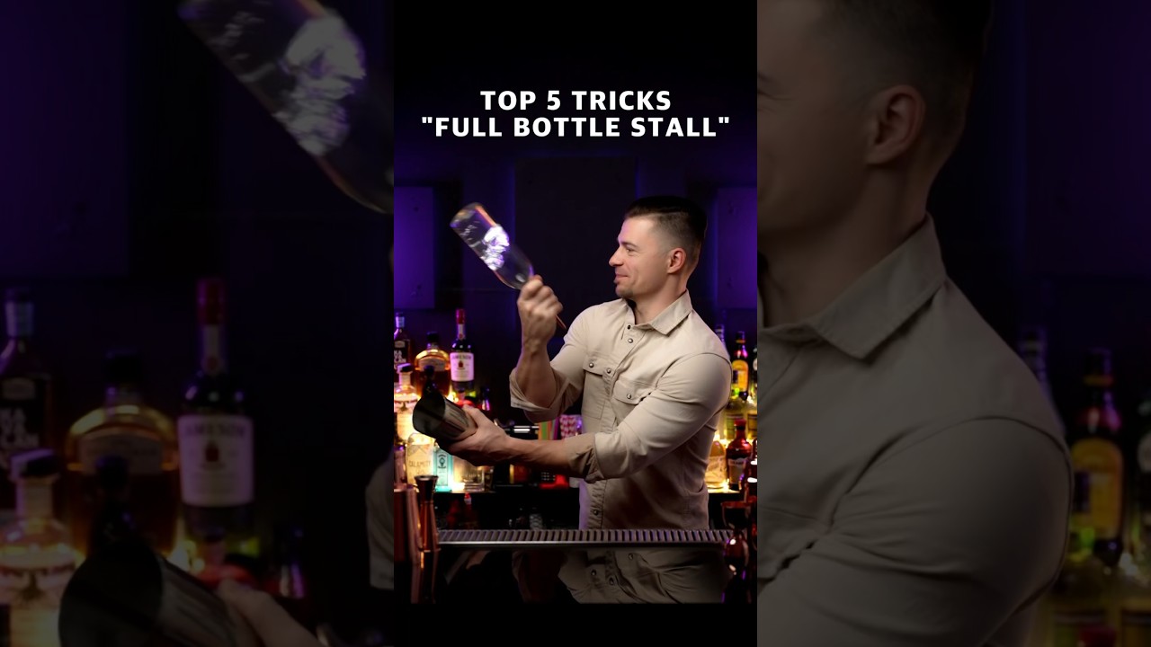 “Bottle stall”🔝5 Tricks #flairbartending #bartender #mixologist - YouTube