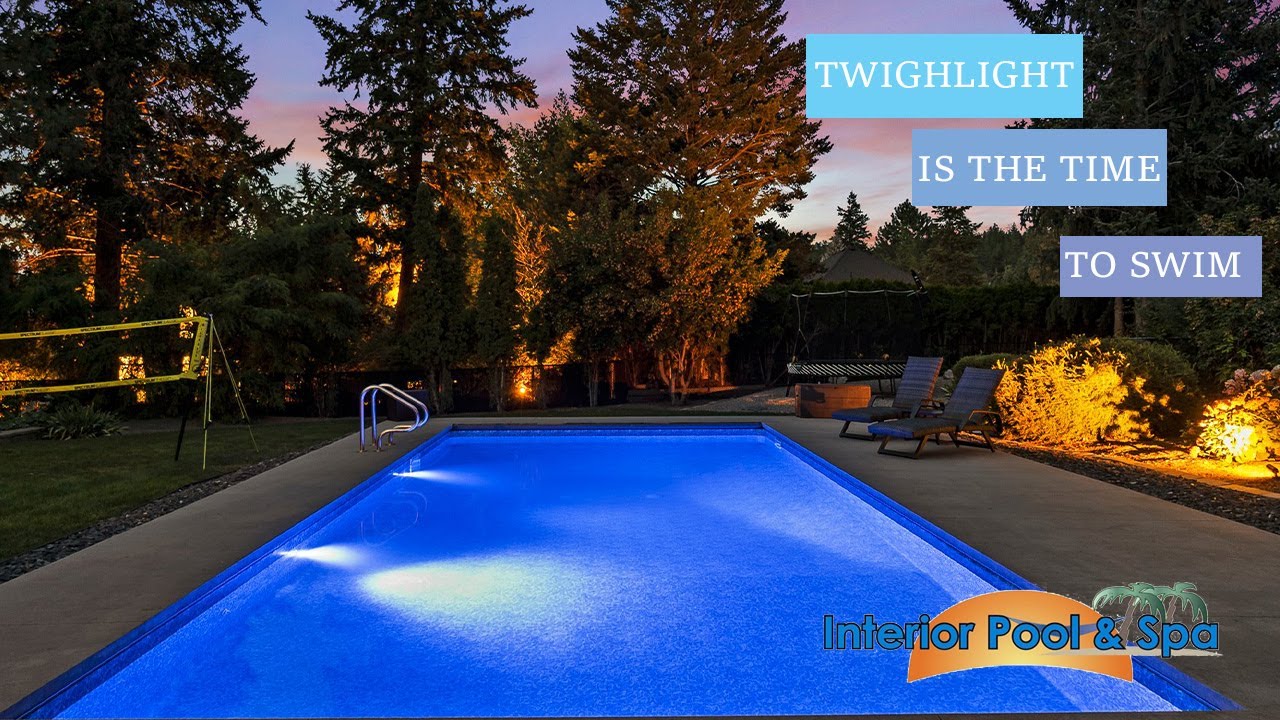 Interior Pool and Spa - 16' x 36 ' Latham Royal Prism Vinyl Liner Pool ...