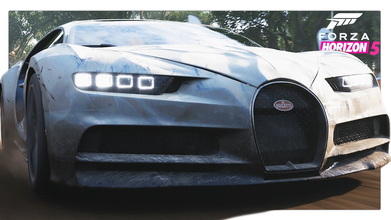 FH5: DESTROZAMOS un BUGATTI CHIRON para ver Como Funcionan los Daños en ...