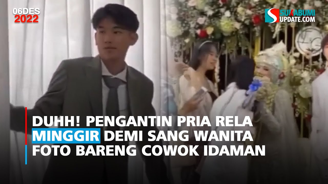 Duhh Pengantin Pria Rela Minggir Demi Sang Wanita Foto Bareng Cowo