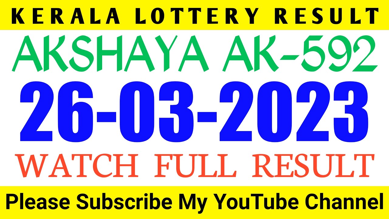 Kerala Lottery Result 26 03 23 Akshaya Lottery Result Kerala Lottery Result 26 03 23 Akshaya Lottery Result