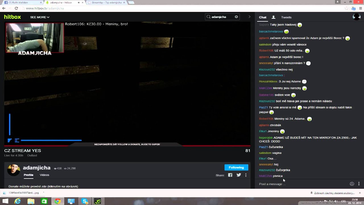 Záznam z LiveStreamu【Adam Jícha】Underhell Jícha papá buchty - YouTube