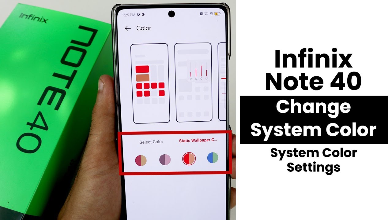 Change System Color In Infinix Note 40 | System Color Settings - YouTube