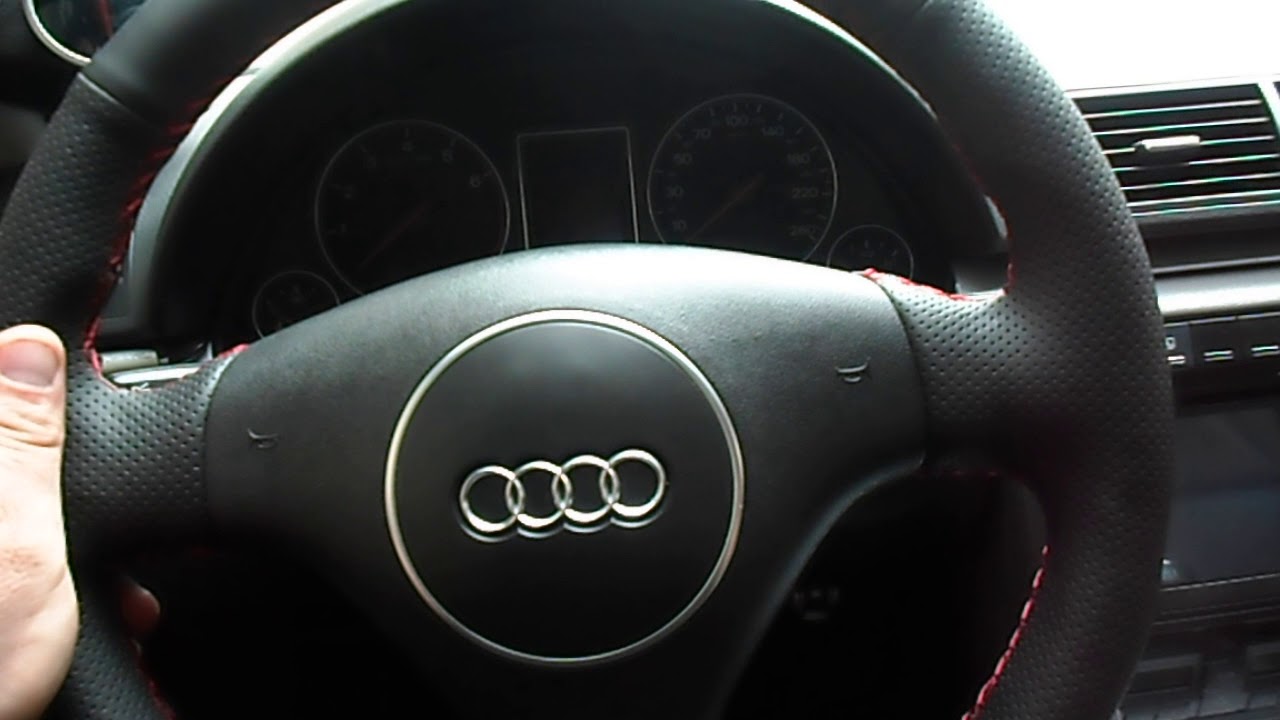τοποθετηση δερματος τιμονιου, σε audi part 7 - YouTube