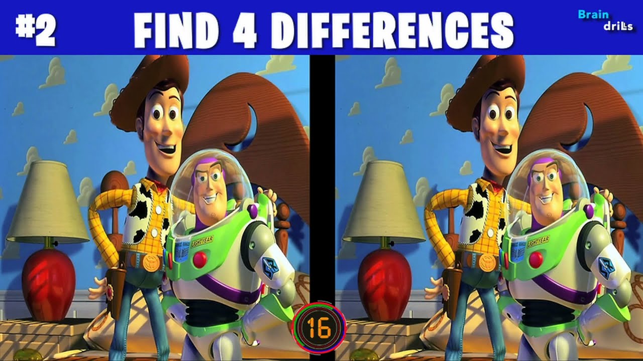 CAN YOU FIND THE DIFFERENCE !? | 100%FAIL | TOY STORY MOVIE PUZZLE ...