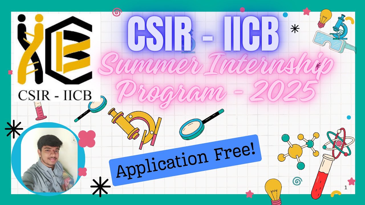 CSIR - IICB SUMMER INTERNSHIP PROGRAM -2025 #csirnet #csir #kolkata # ...
