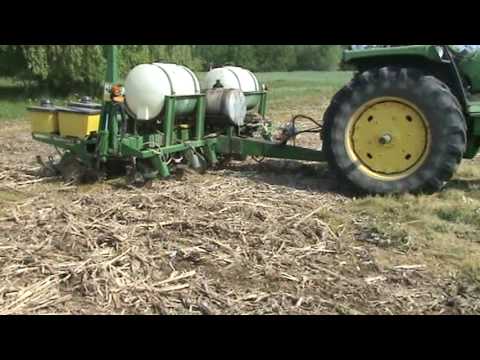 How to plant a Corn Maze, Seed Placement - YouTube