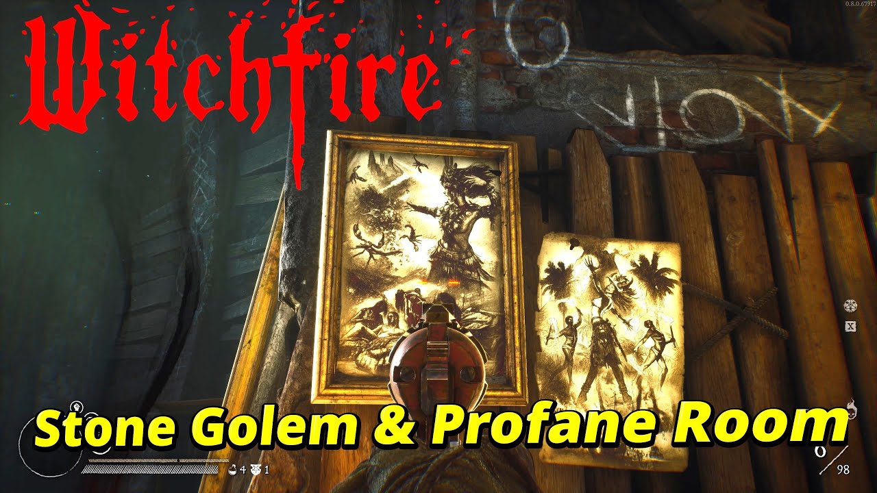 Witchfire Stone Golem Fight & Profane Study - YouTube