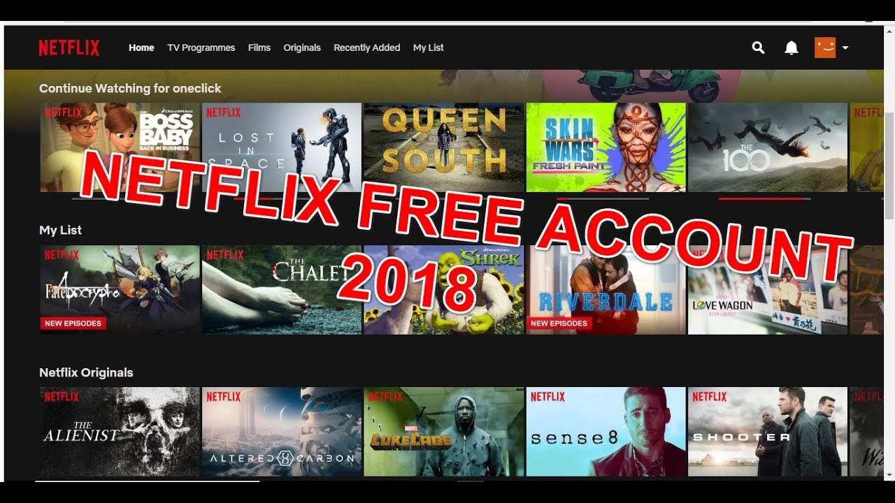 Netflix Free Account For a Year 2018 || Without Any Card - YouTube