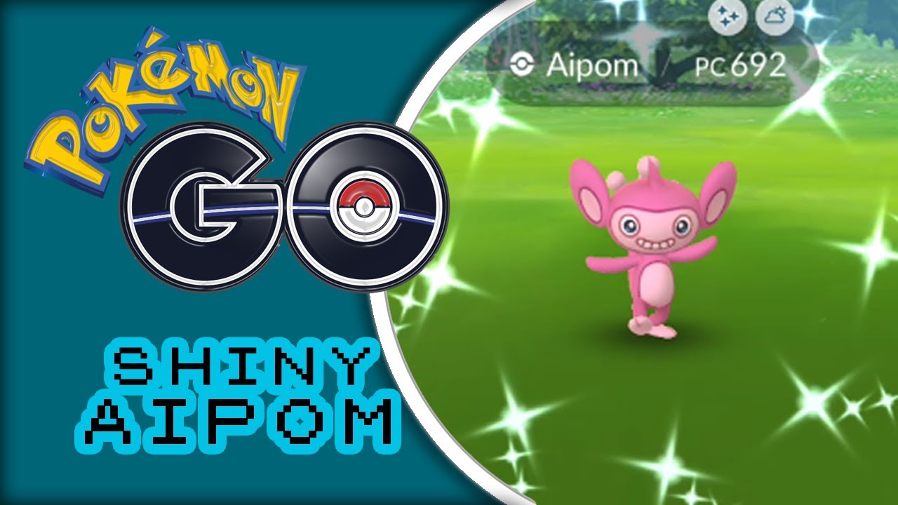 Aipom shiny | Pokémon GO - YouTube