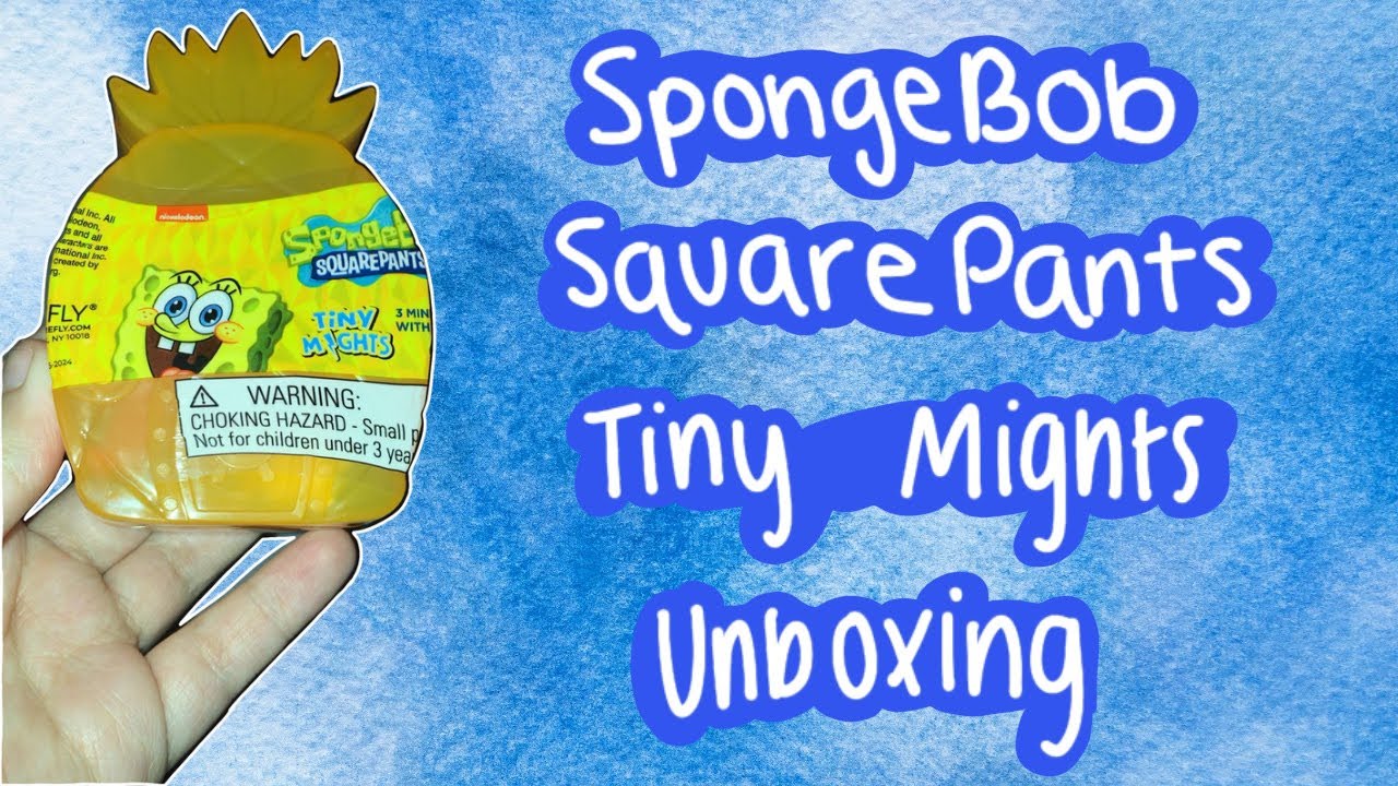SpongeBob SquarePants Tiny Mights Unboxing - YouTube