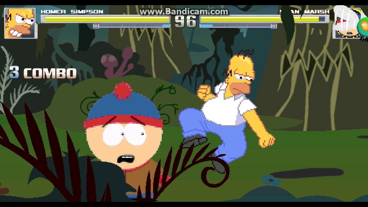 ST9 M.U.G.E.N Request #290 Homer Simpson VS Stan Marsh - YouTube