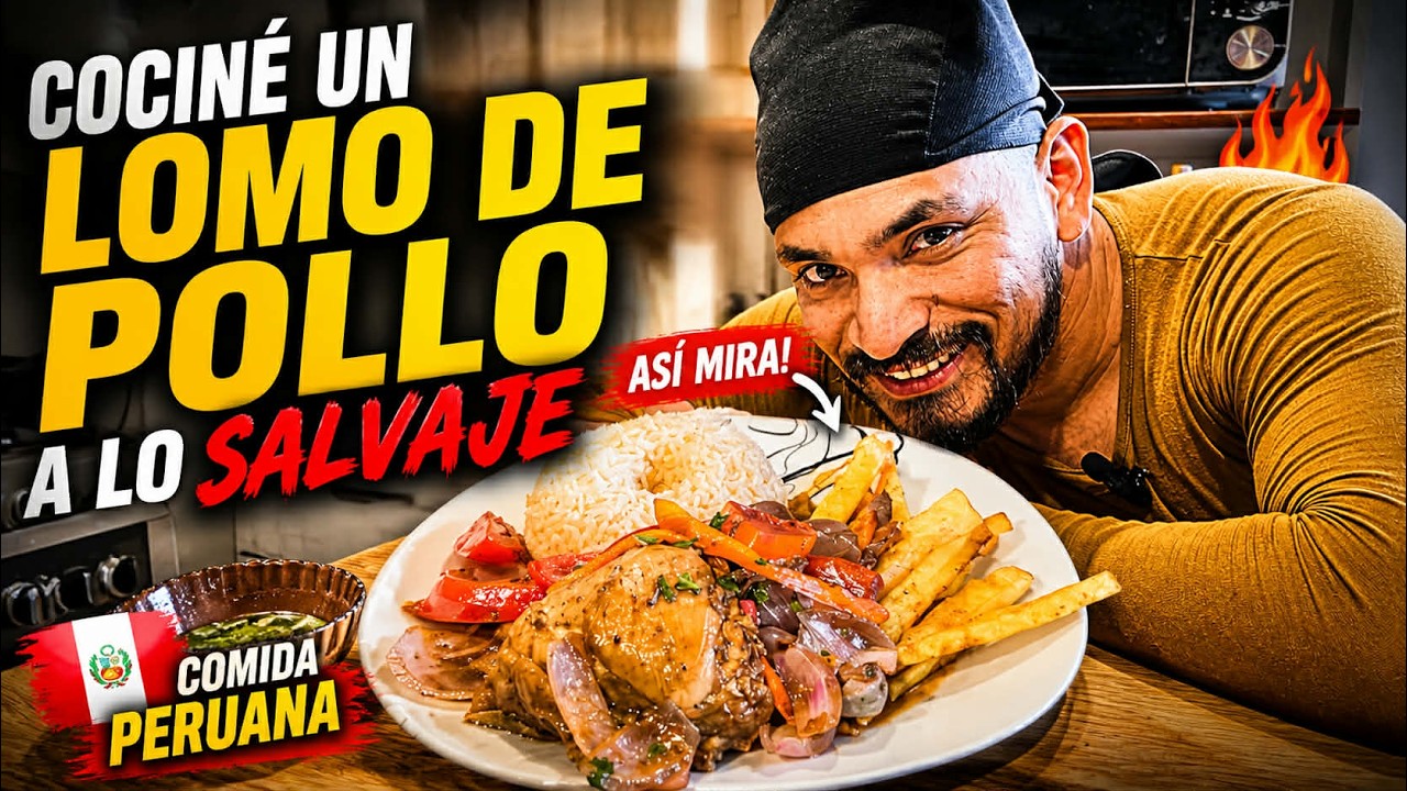 Lomo de POLLO a lo SALVAJE, Así Mira! Comida Peruana - YouTube