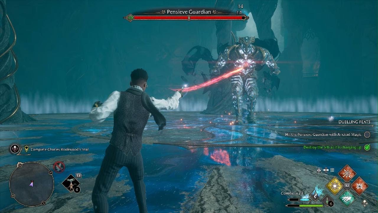 Hogwarts Legacy Second Trial BOSS FIGHT ! #hogwartslegacy #ps5 # ...