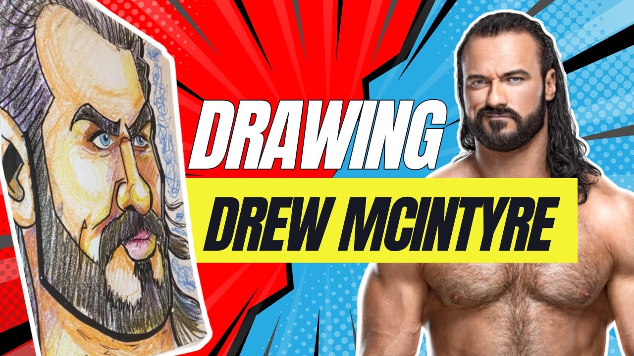 How to draw Drew McIntyre #wwe #summerslam2024 #drewmcintyre #drawing # ...