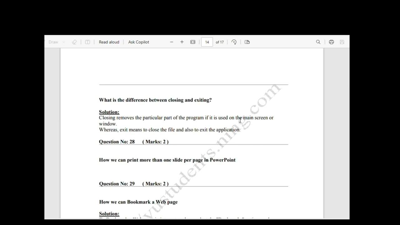 Cs001 Final Term Important Solved Mcqs And Short Question Virtual University Youtube