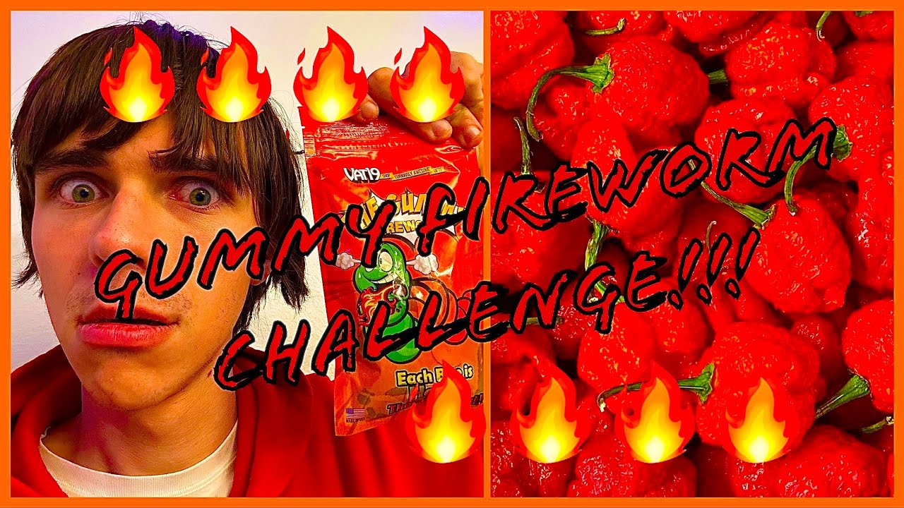 Gummy Fire worm Challenge (Caution: Very Hot!) - YouTube