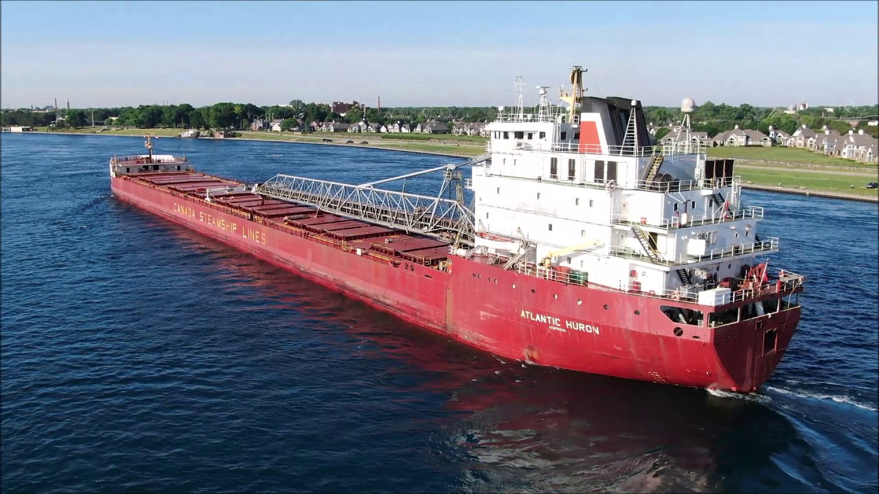 ATLANTIC HURON - Downbound Port Huron, Michigan 6-28-2020 - YouTube