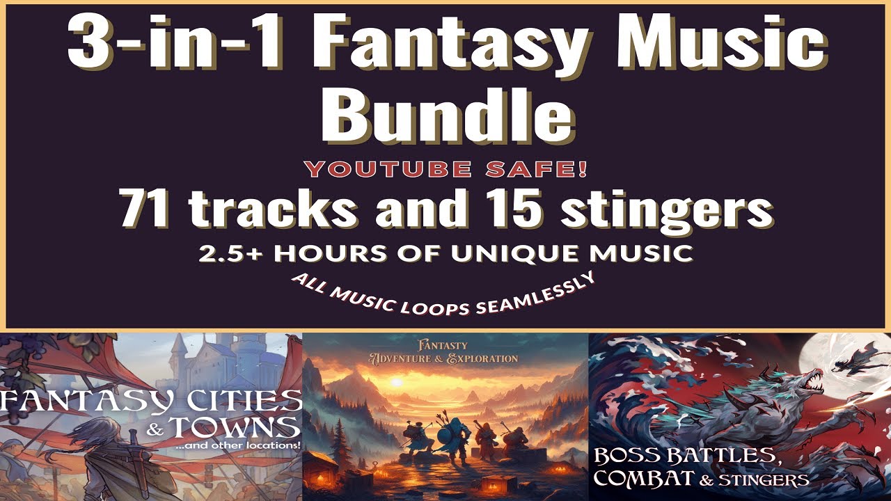 3 -in-1 Fantasy Video Game Music Bundle - YouTube