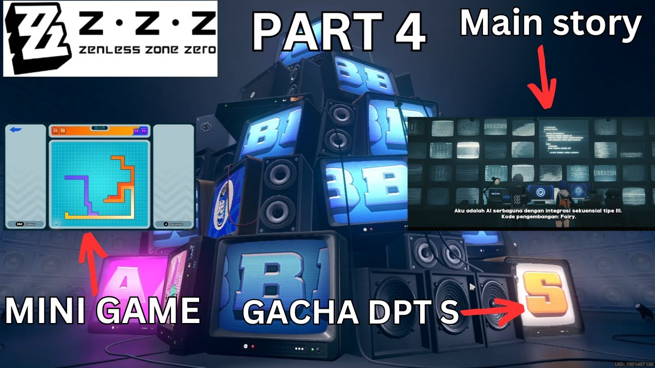 Mini Game,Mencoba Gacha dan Melanjutkan Story Lg - Zenless Zone Zero ...