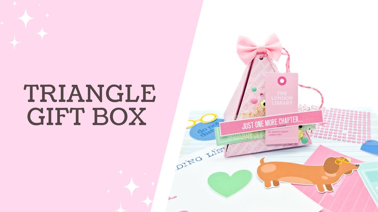 DIY Triangle gift box | Craft with me | Origami gift box | How to make ...