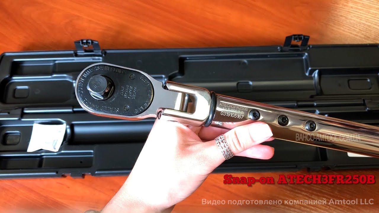 Электронный динамометрический ключ Snap-on ATECH3FR250B - YouTube