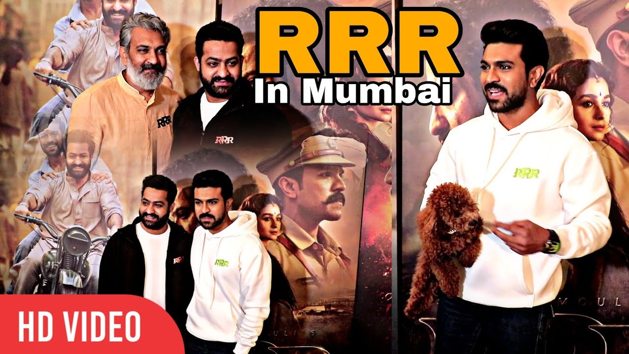 Meet Ram Charan's Best Friend Rhyme at RRR Promotion in Mumbai With Jr ...