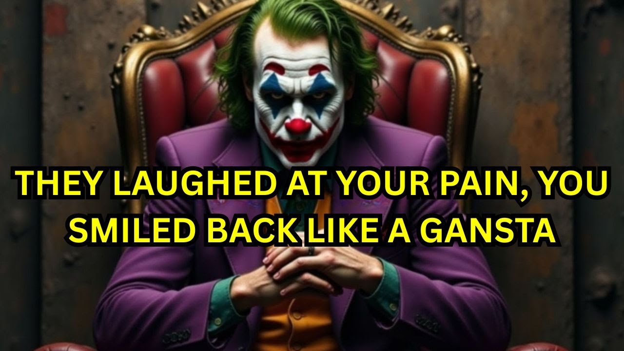THEY LAUGHED AT YOUR PAIN, YOU SMILED BACK LIKE A GANSTA-Joker Speech ...