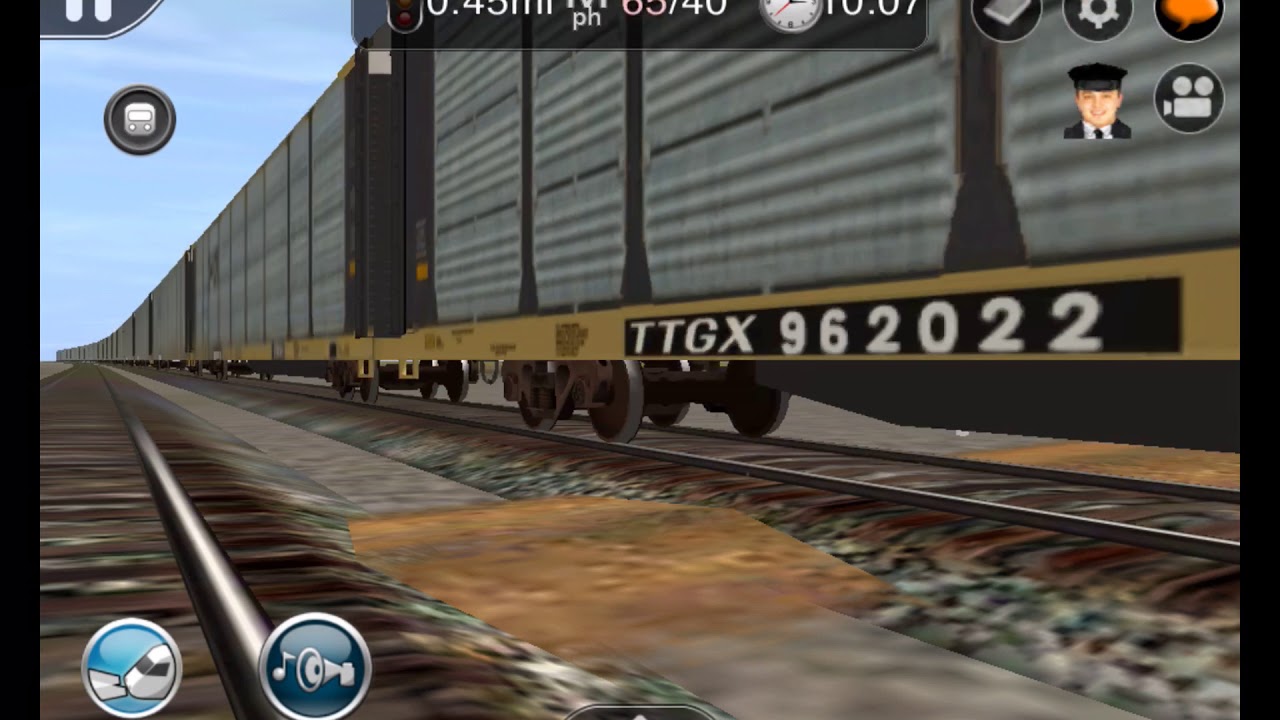 Trainz Driver 2: Very Fast BNSF Autorack Train With Epic Lashup! - YouTube
