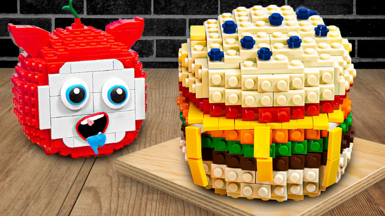 Lego McDonald’s Burger | Lego Cooking stop motion animation | 레고 먹방 먹방 ...