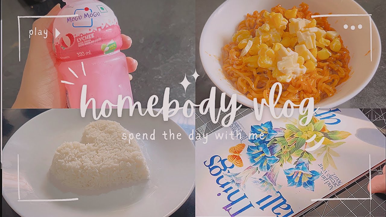 Homebody Vlog | Rainy Day, cooking, DIY wall posters🧋🍜📖 #aestheticvlog ...