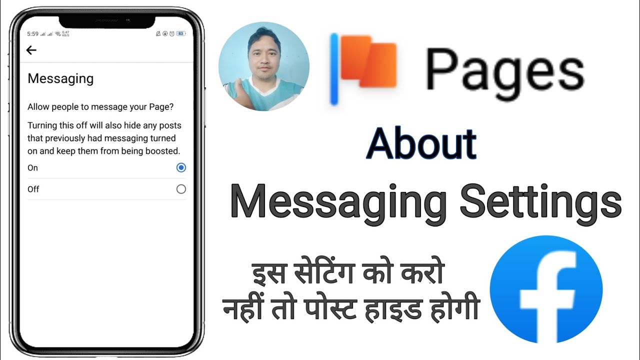 facebook page message settings - YouTube