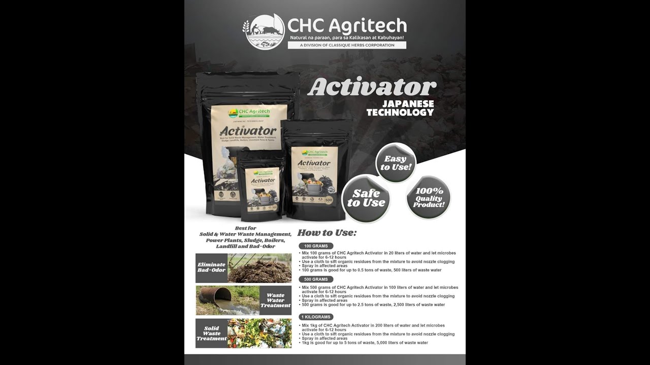 CHC agritech ACTIVATOR information - YouTube