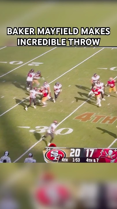 BAKER MAYFIELD MAKES INCREDIBLE THROW - YouTube