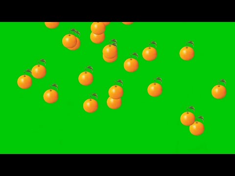 GREEN SCREEN orange fall effects animations HD - YouTube