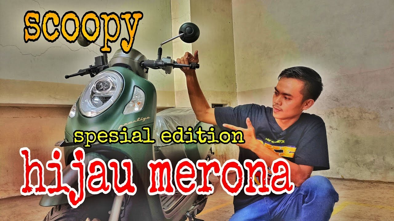 hijau army honda scoopy bikin mata melotot bray‼️kalem luar biasa - YouTube