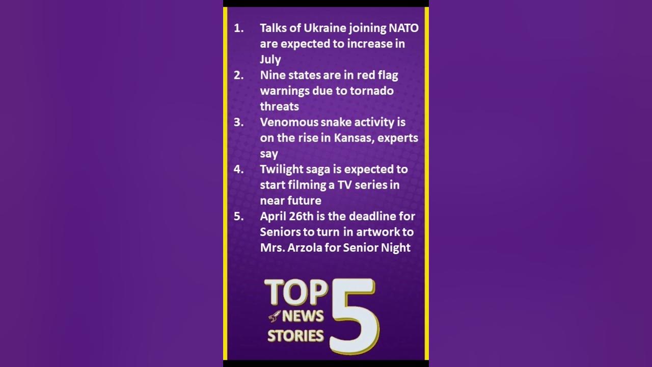 Top Five News Stories --- Tuesday, April 25, 2023 - YouTube