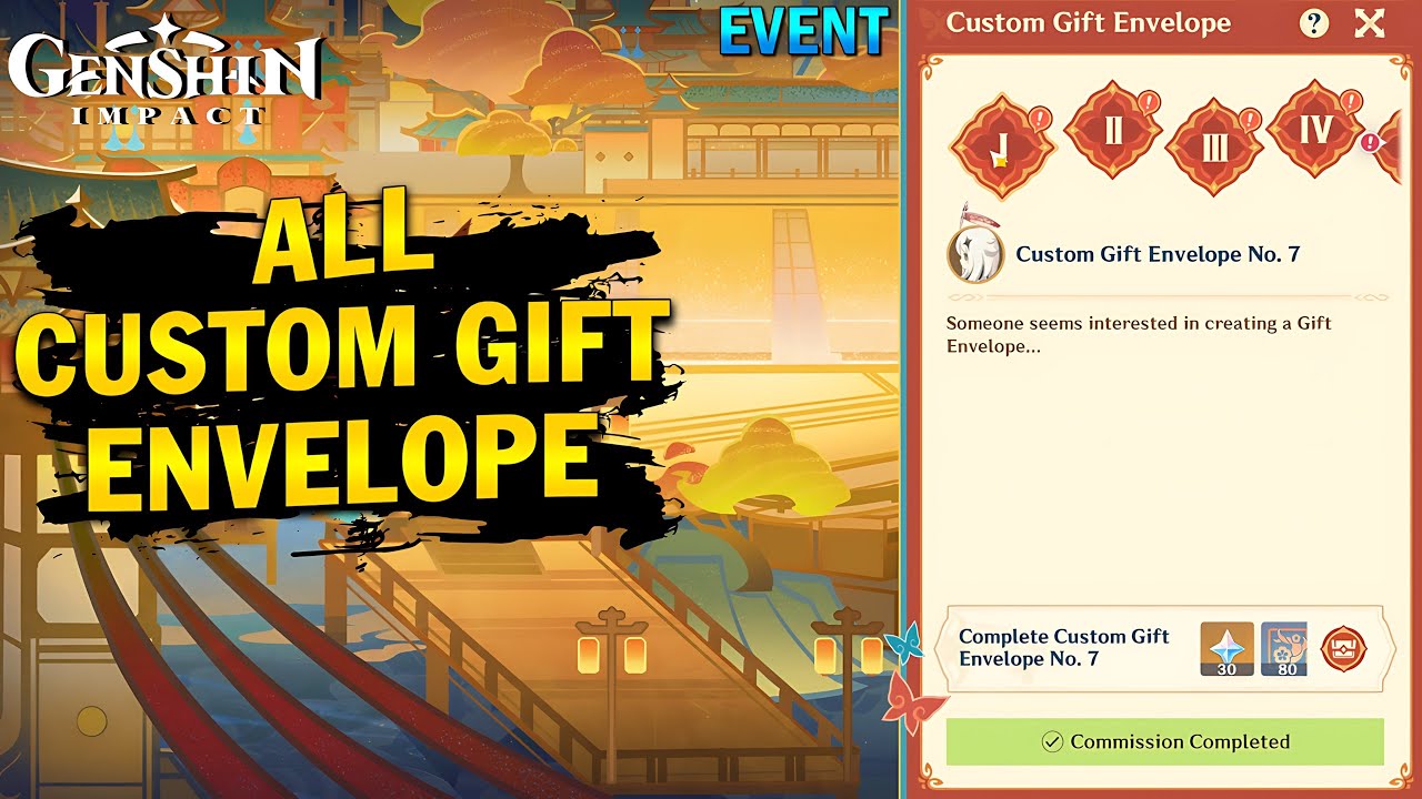 Event: All Custom Gift Envelope | Genshin Impact 5.3 - YouTube
