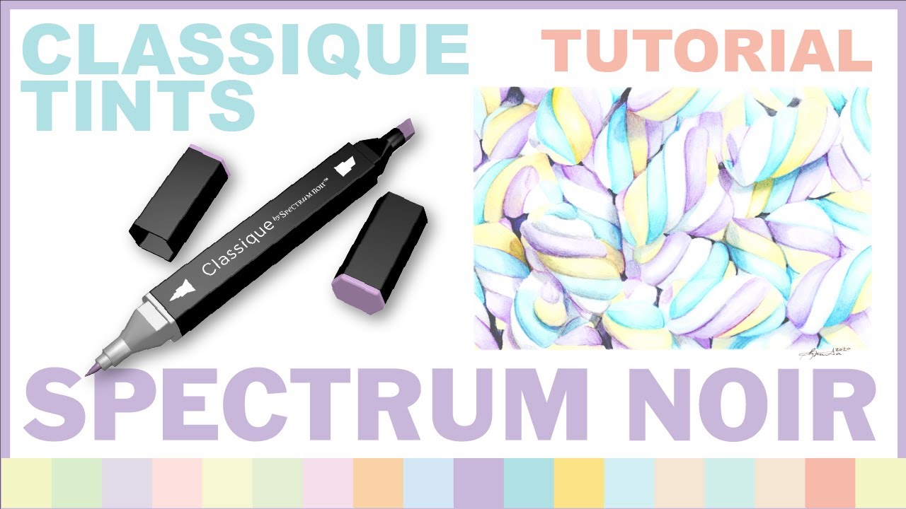 Classique TINTS Draw along tutorial - Spectrum Noir - YouTube