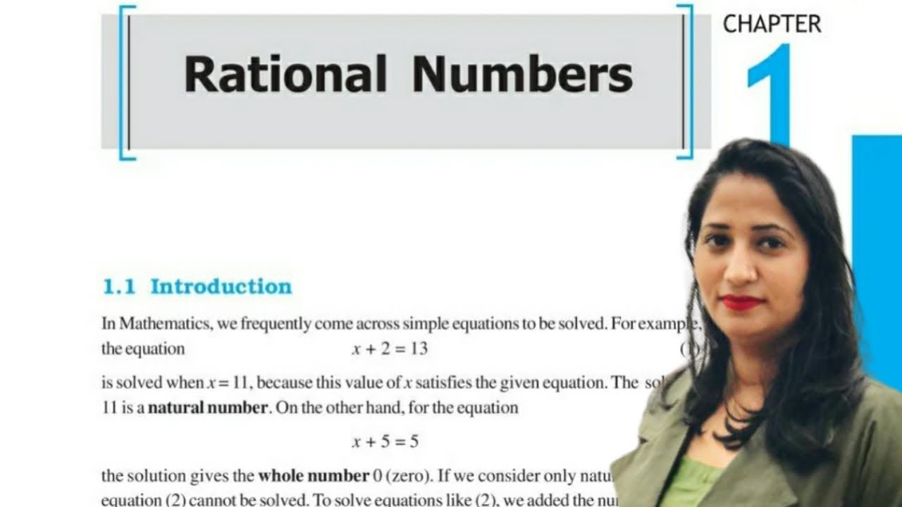 Chapter 1 Introduction | Rational Numbers | NCERT | Class 8th Maths ...