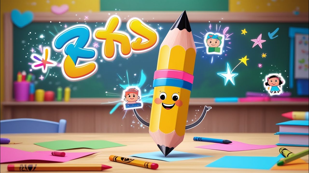 Pencil Story Song |Melody Song |Kids Song Nursery rhymes classical ...