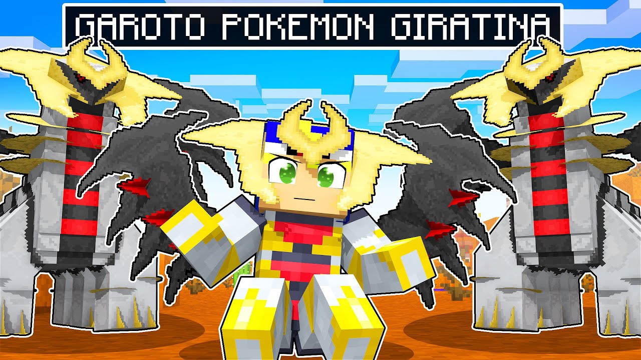 JOGANDO como um GAROTO POKEMON GIRATINA no Minecraft - YouTube